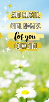 200 Country Girl Names {rustic baby girl names for your Southern Belle ...