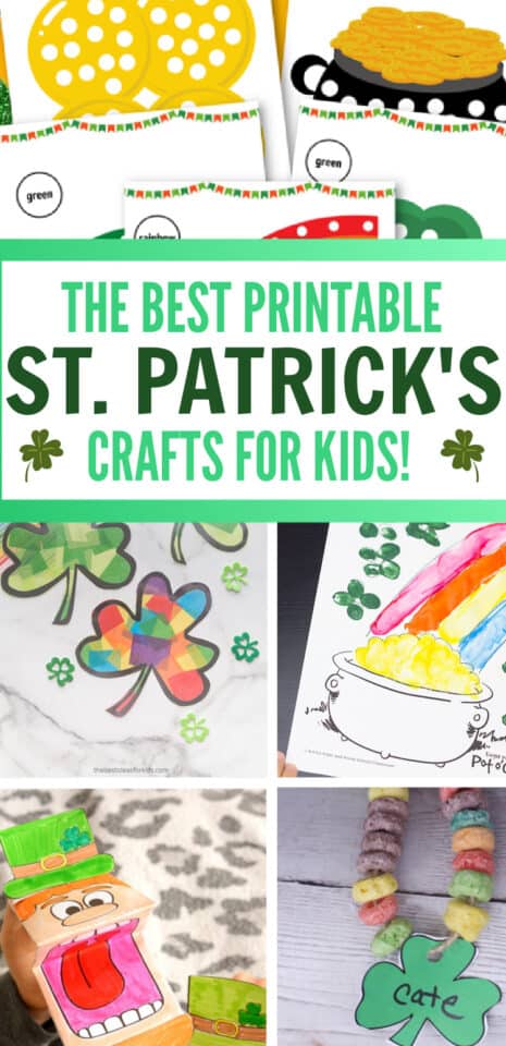 15+ Printable St. Patrick's Day Crafts for Kids {you can print for free ...