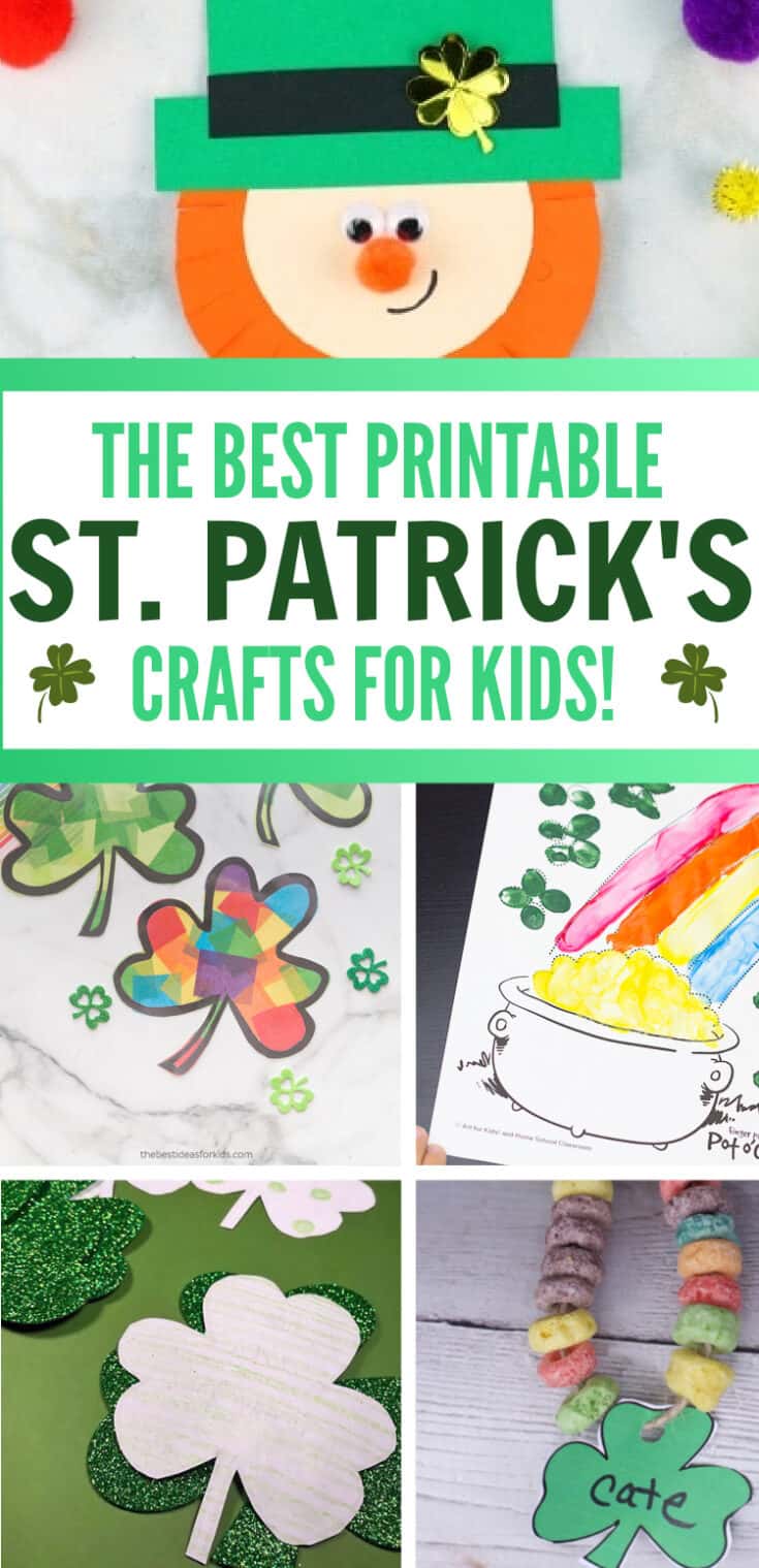 15+ Printable St. Patrick's Day Crafts for Kids {you can print for free ...