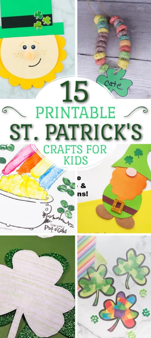 15+ Printable St. Patrick's Day Crafts for Kids {you can print for free ...