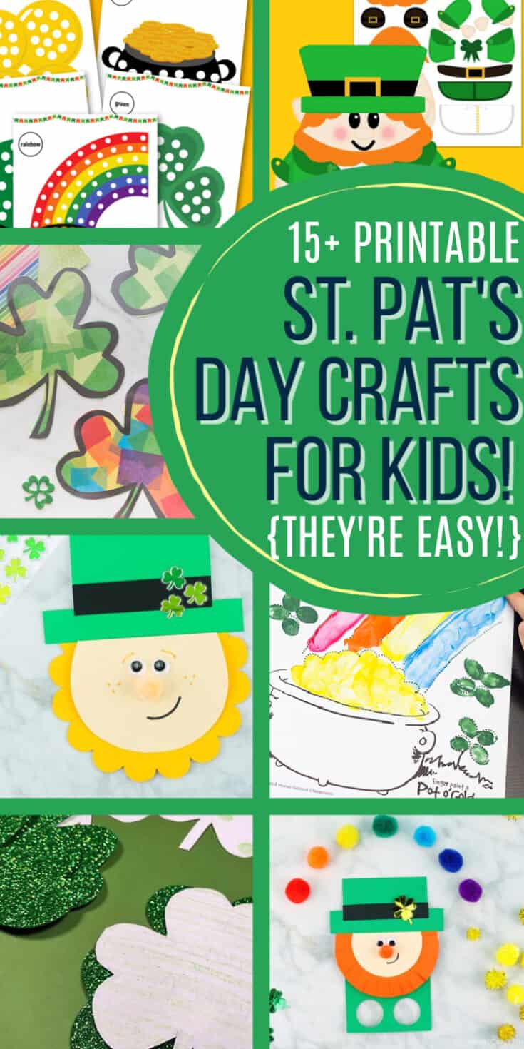 15+ Printable St. Patrick's Day Crafts for Kids {you can print for free ...