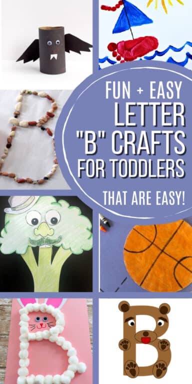 12 Letter B Crafts for Toddlers {simple and fun!}