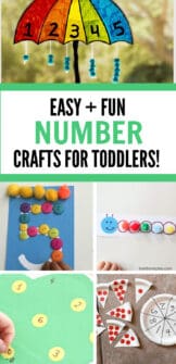 15 Number Crafts for Toddlers {math activities and number crafts} | 2025