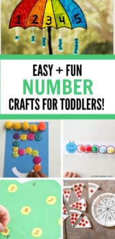 15 Number Crafts for Toddlers {math activities and number crafts} | 2025