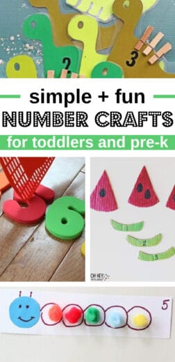 15 Number Crafts for Toddlers {math activities and number crafts} | 2025