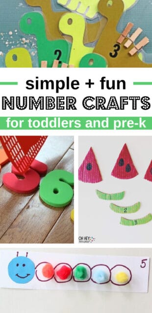 15 Number Crafts for Toddlers {math activities and number crafts} | 2025