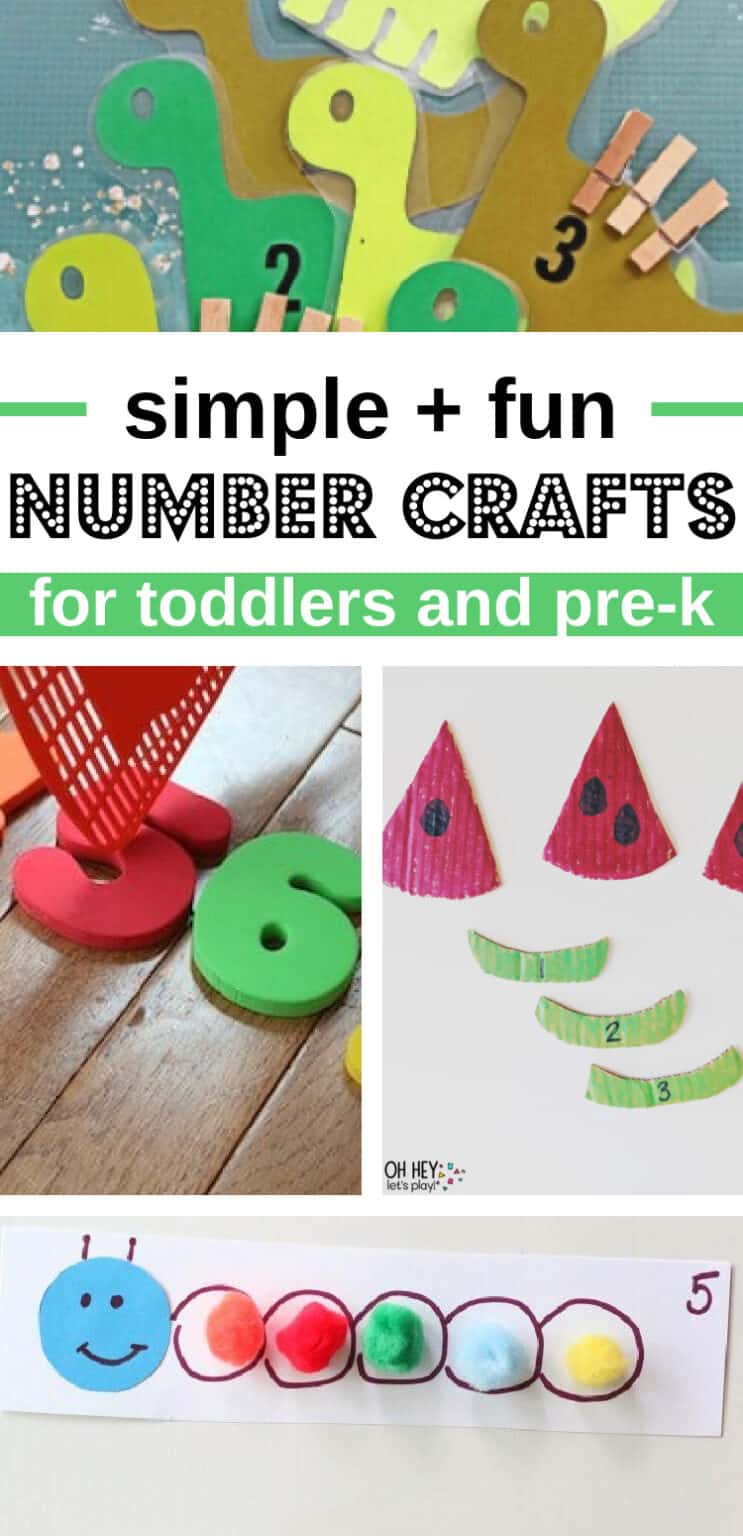 15 Number Crafts for Toddlers {math activities and number crafts} | 2026