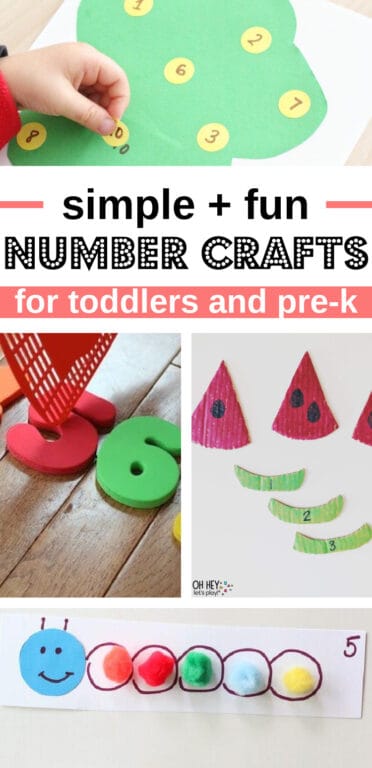 15 Number Crafts for Toddlers {math activities and number crafts} | 2025