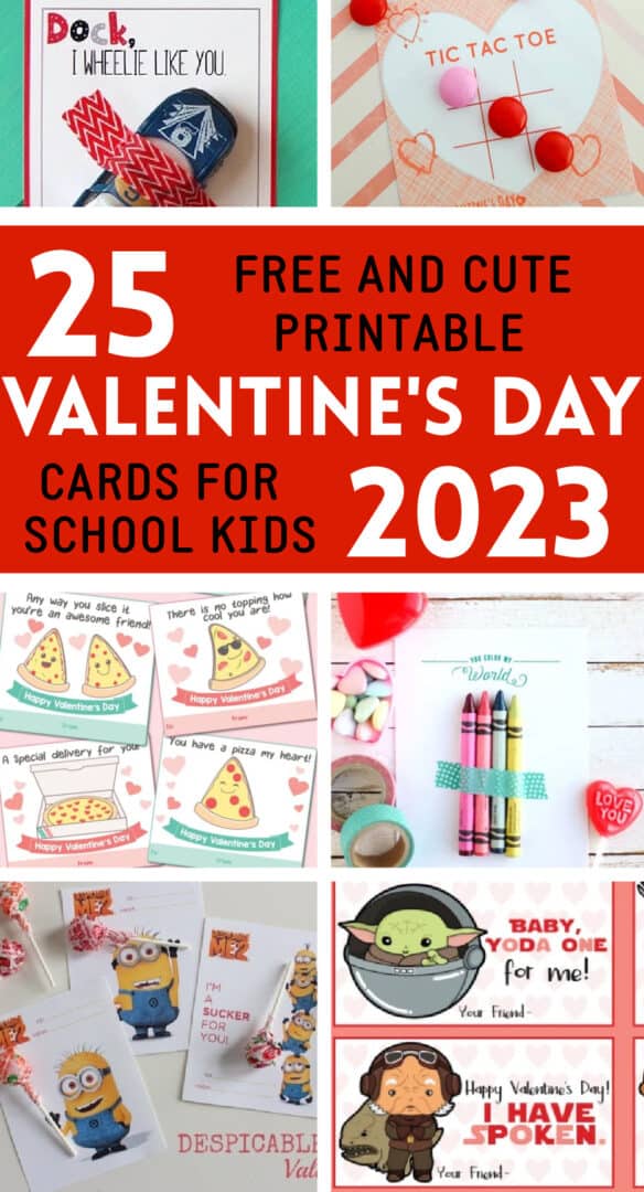 25 Cute and Free Printable Valentine's Day Cards for Students | The ...