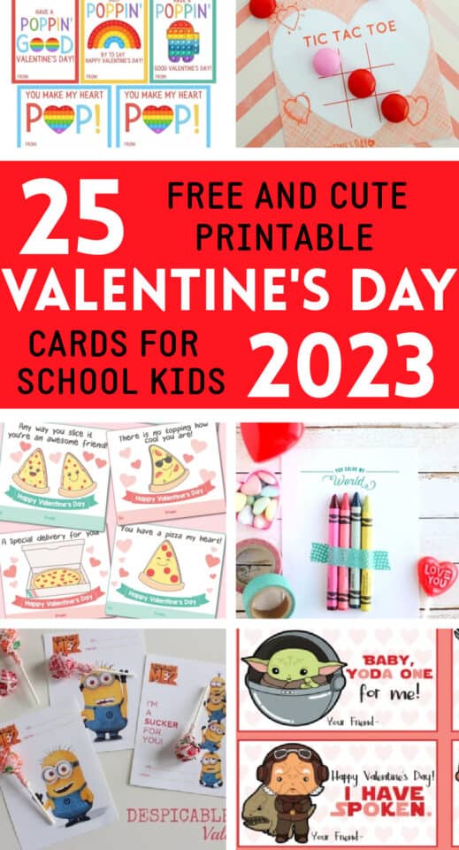 25 Cute and Free Printable Valentine's Day Cards for Students | The ...