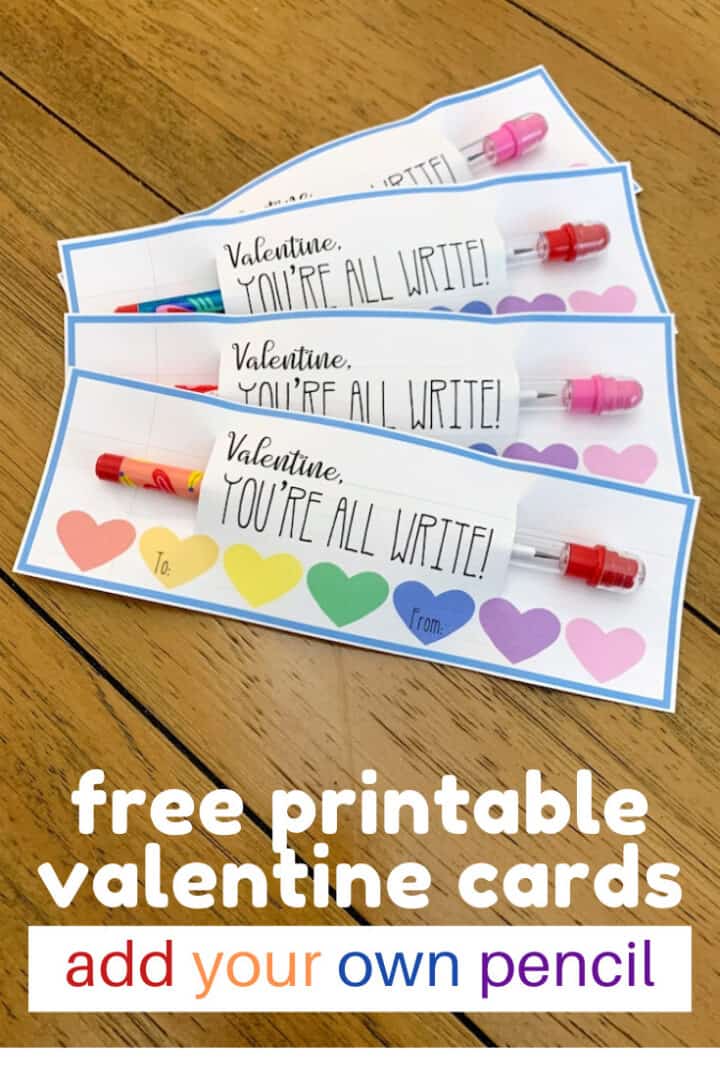 25 Cute and Free Printable Valentine's Day Cards for Students | The ...