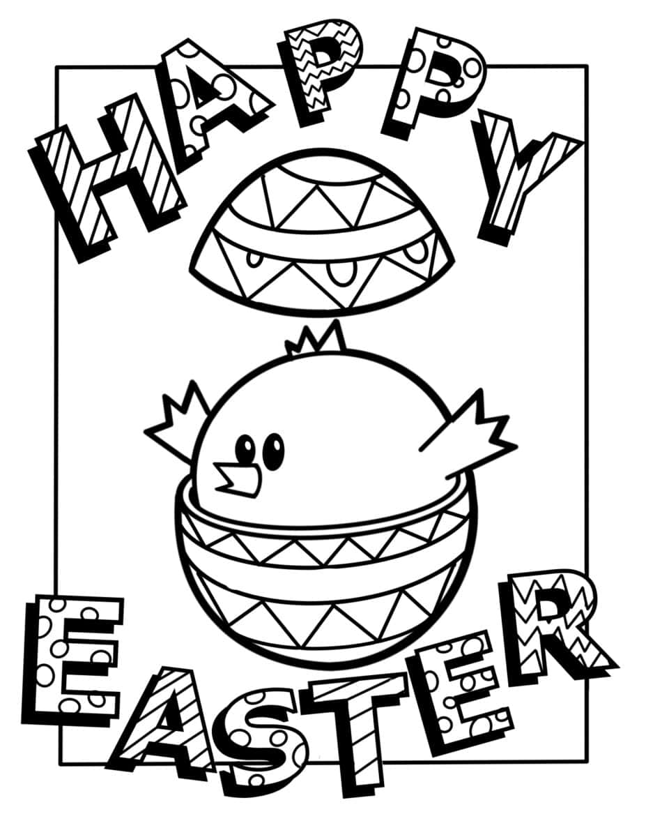 Cute Free Printable Easter Coloring Pages {for preschooler, toddlers ...