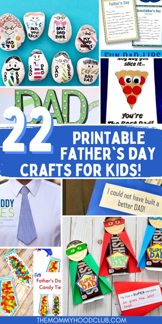 22 Printable Father's Day Crafts and Cards For Kids of All Ages! | 2026 ...