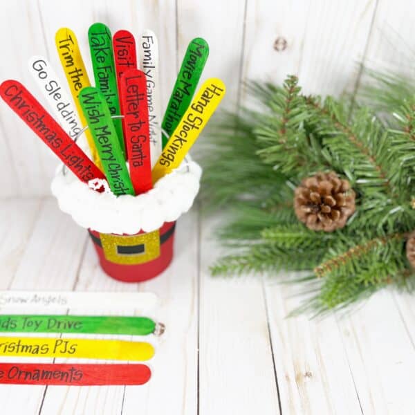 DIY Dollar Store Christmas Bucket List Craft