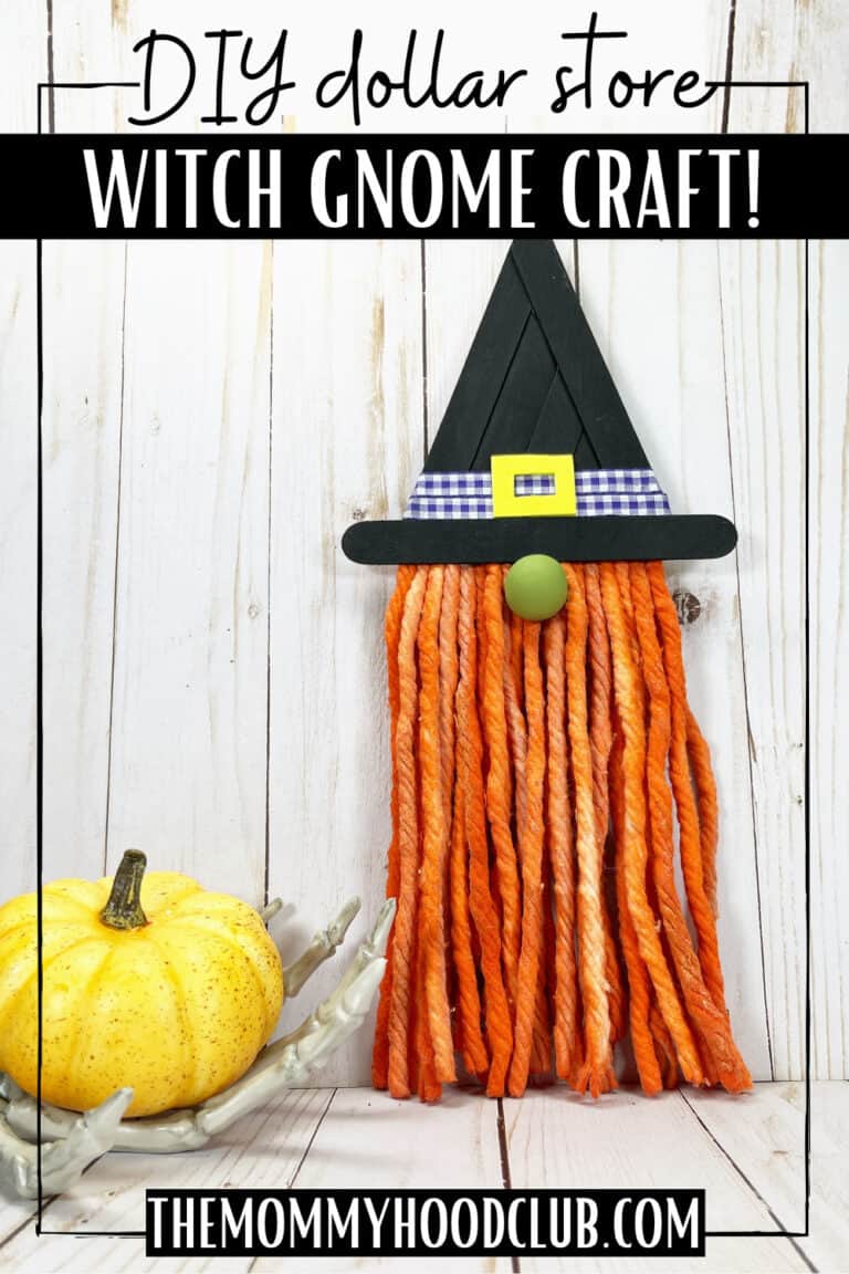 DIY Dollar Store Mop Witch Gnome Craft
