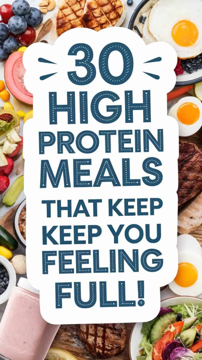 30 High Protein Meals (to keep you full for hours!)