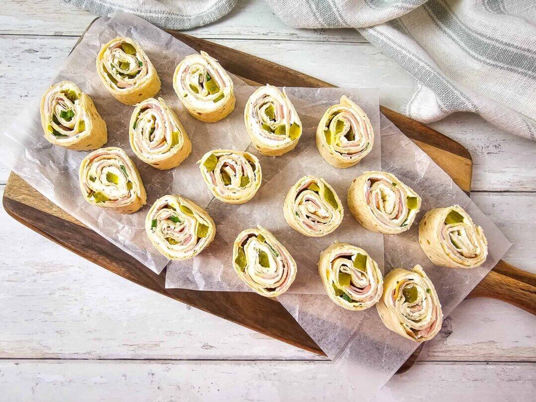 Tasty Pickle Dip Pinwheels