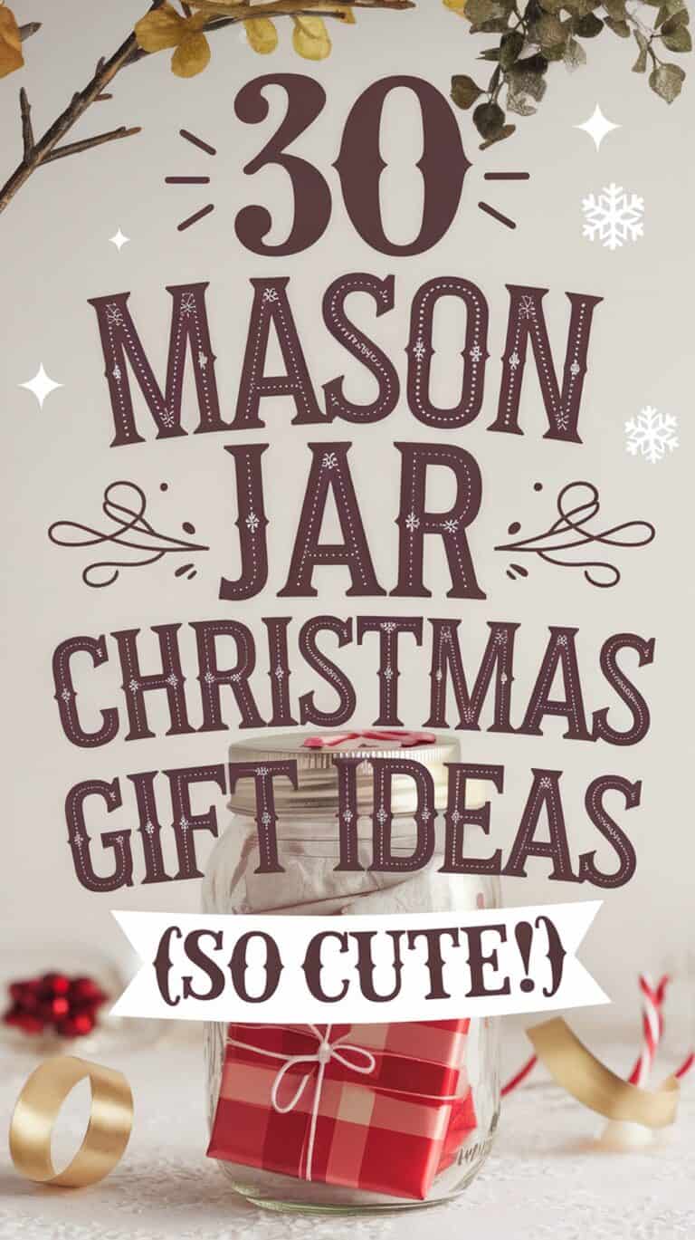 30 Festive Mason Jar Christmas Gifts to DIY