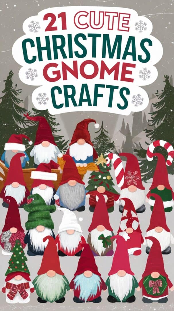 21 Cute Christmas Gnome Crafts (to gift or keep!)