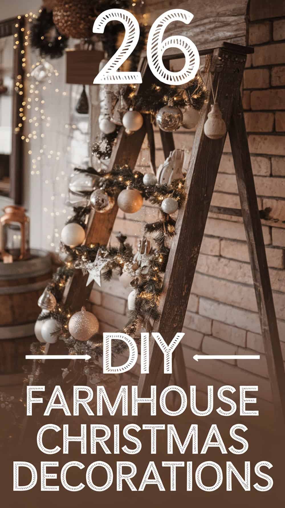 26 Rustic DIY Christmas Decorations to Make!