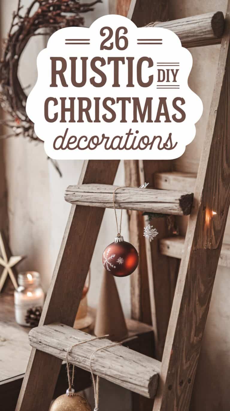 26 Rustic DIY Christmas Decorations to Make!