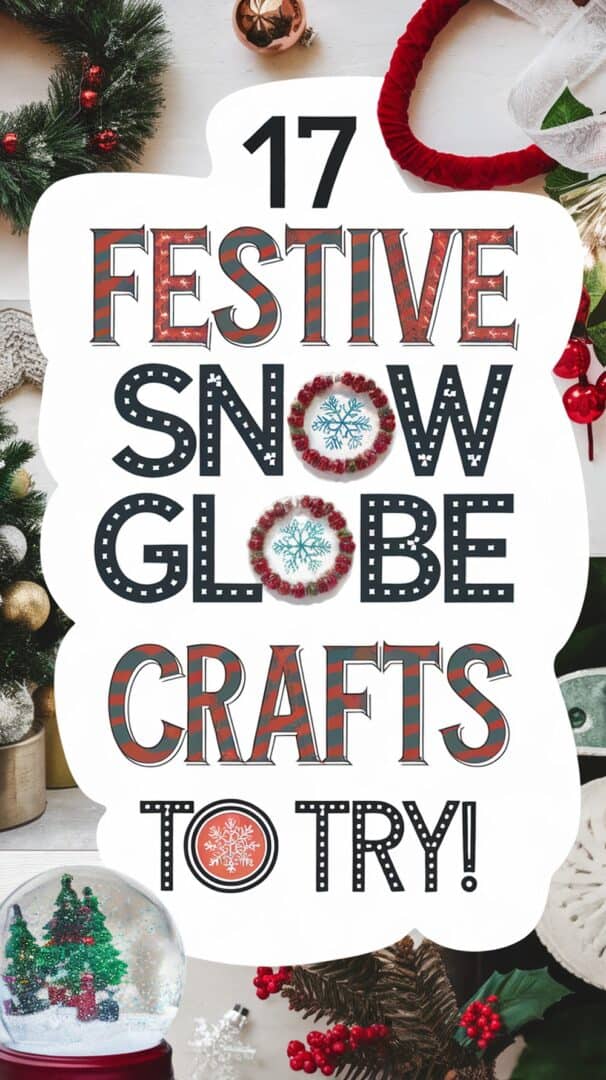 17 Festive Snow Globe Crafts for Adults