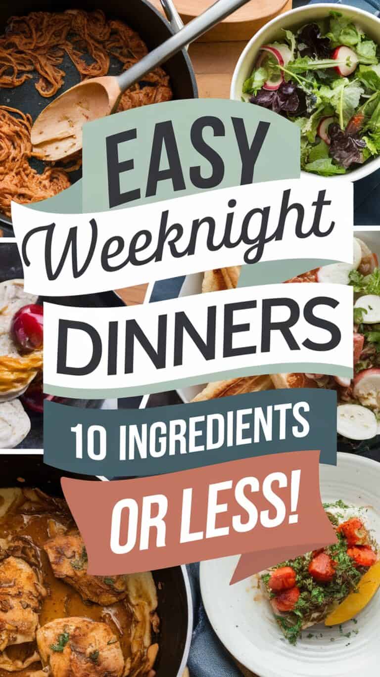 20 Dinner Recipes With Under 10 Ingredients!