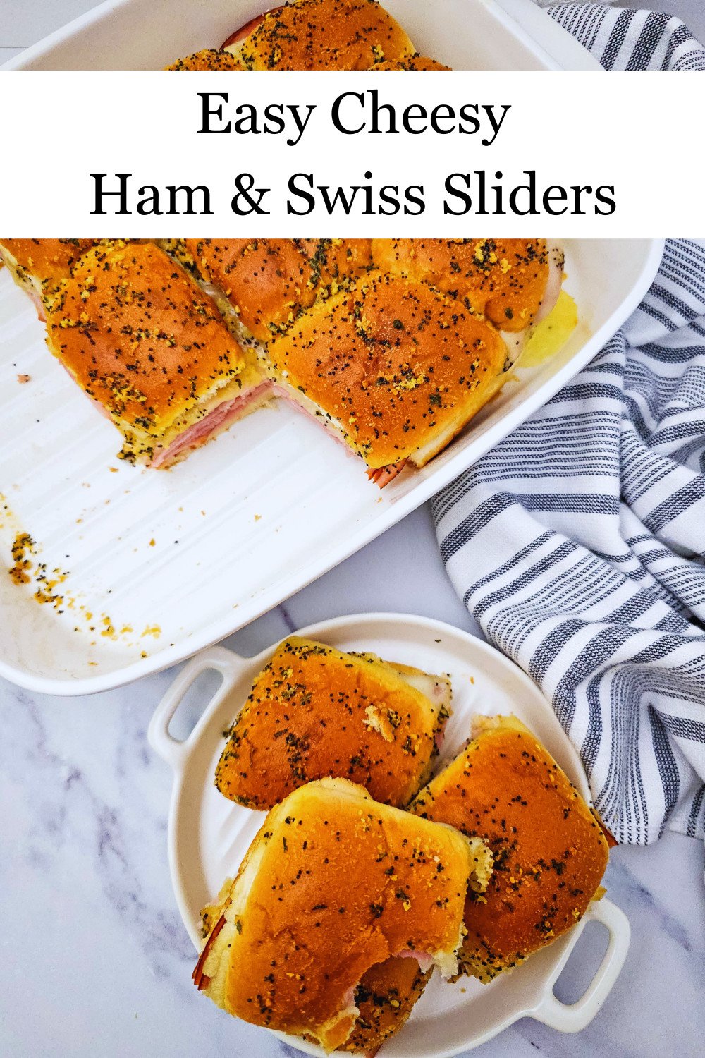 Melty Ham and Swiss Sliders