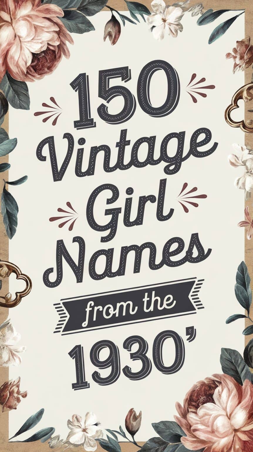 150 Girl Names From the 1930's